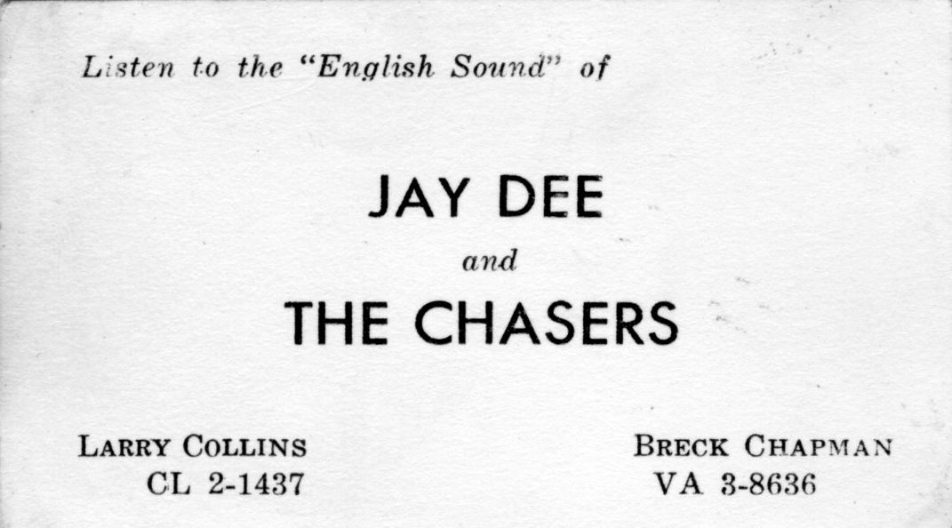 Chasers, Jay Dee & The – Baltimore Entertainment Archive