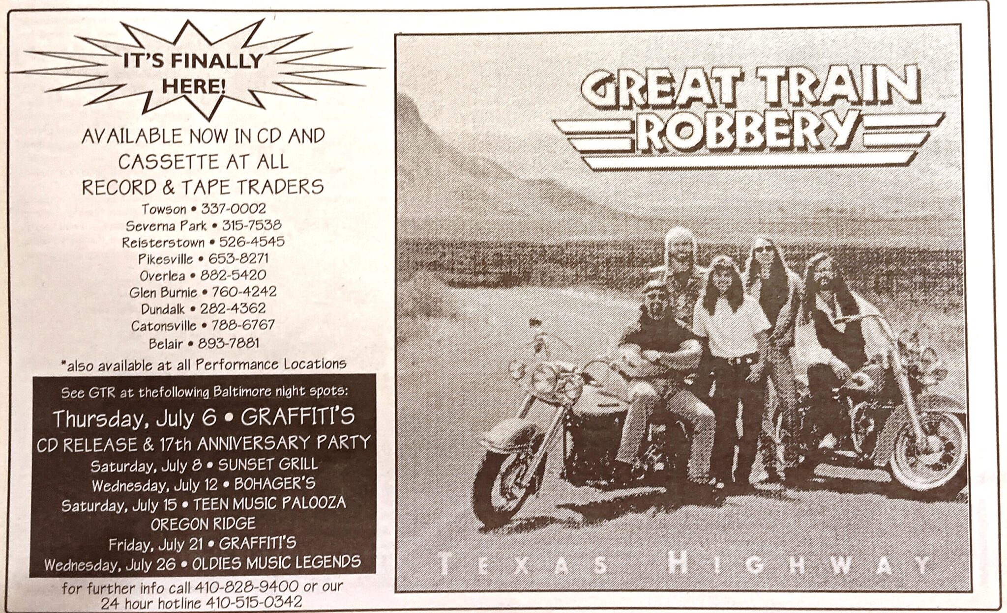 Great Train Robbery – Baltimore Entertainment Archive